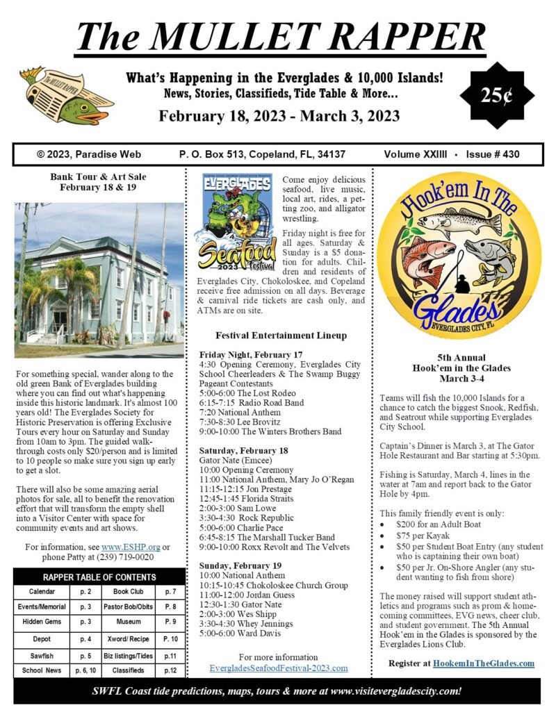 Mullet Rapper Archive | 2023 - Visit Everglades City
