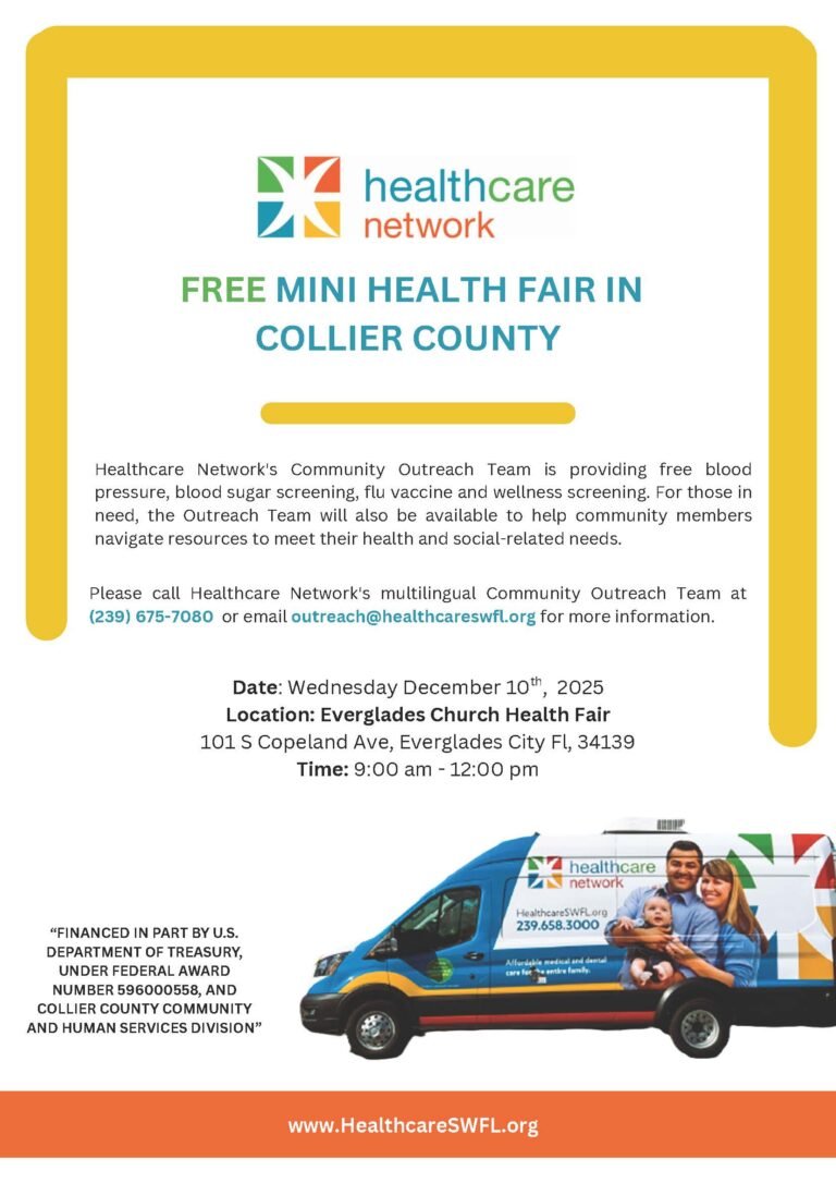 FREE Mini Health Fair – Everglades City - Visit Everglades City